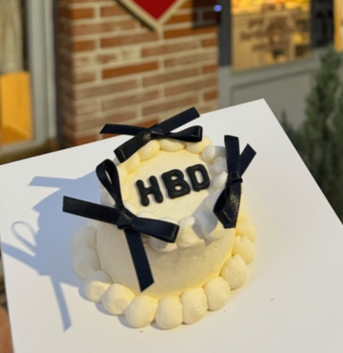 케이크 | [당일픽업] 리본 한입 케이크 (Only 연남점)